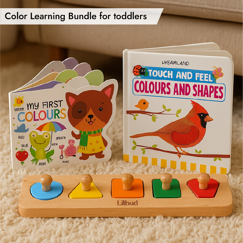 Buy Color Learning Bundle For Toddlers (Set of 3) Online - Lillbud