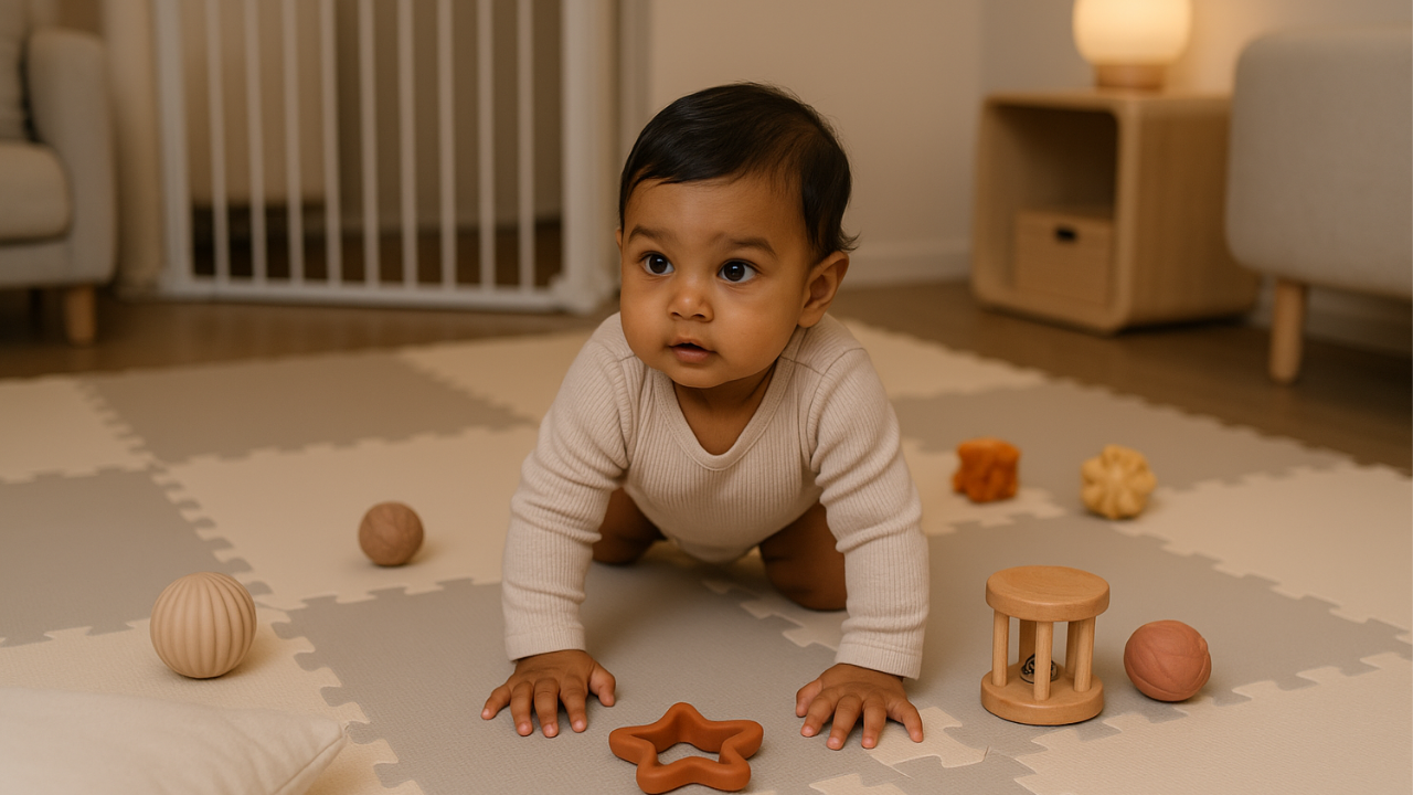 Month 9: Making safe places and things to do for crawling exploration ...