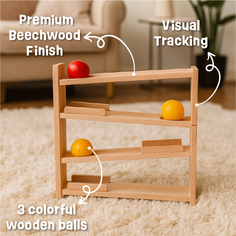 Roll and Watch - Wooden Ball Tracker – Lillbud